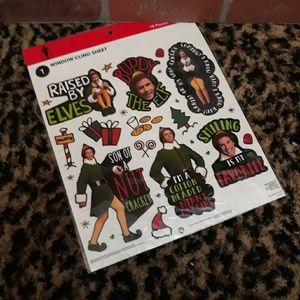 Warner Bros. | Holiday | Elf Movie Will Ferrell Cling Sticker Decor Art ...